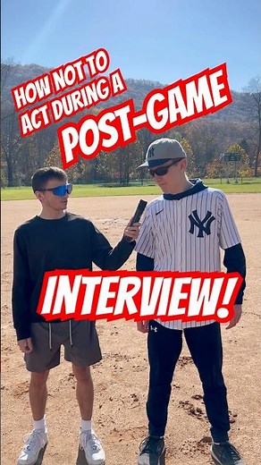 How NOT to Act During a Post-Game Interview! #comedy #sports #interview