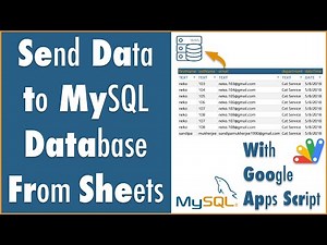 GAS-011 Send Data from Google Sheets to MySQL Database with Apps Script