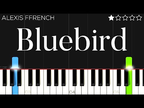 Alexis Ffrench - Bluebird | EASY Piano Tutorial