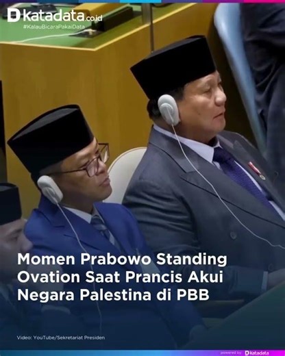 Prabowo's Standing Ovation When France Recognized Palestine at the UN