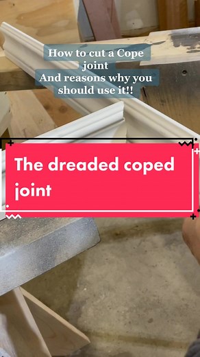 How to cut a coped joint! #mistycreek #construction #howto #themoreyouknow #learnhow #tipsandtricks #learnontiktok