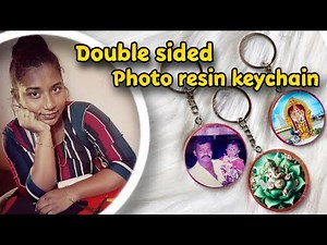 How to make a resin photo keychain | double sided keychain tutorial in tamil | DIY resin keychain
