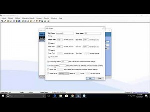 eTime TrackLite Desktop Software How to Create Shifts-English Language
