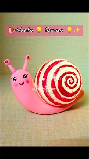 Waste LED Bulb 💡 Reuse Idea 💡 DIY Cute 🐌Lamp ✨