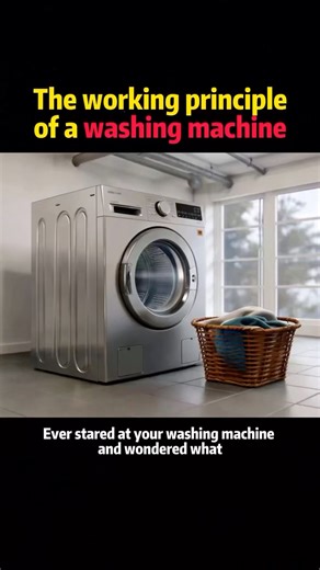 The working principle of a washing machine #science #knowledge