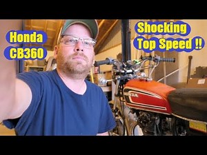 Honda CB360 Short RIDE and TOP SPEED RUN !!