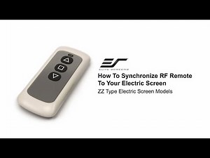 ♾️ Elite Screens | How to Sync RF Remote to Your Electric Projector Screen | ZZ Type