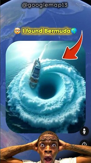 🤯 I found Bermuda Triangle on Google maps 🌎 #googlemap13