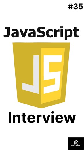 Code Memo on Instagram: "35/100 most ask javascript interview question | output based question #javascript #code_memo #code_memo_ #developers #development"
