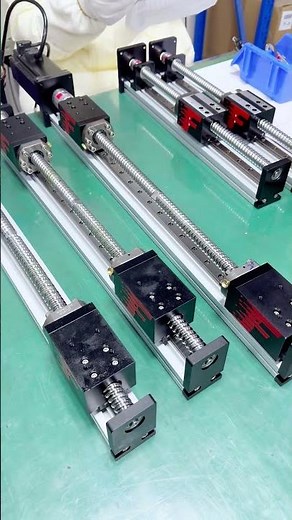 Double Block Different Direction Linear Motion Ballscrew Actuator Motorized Rail Guide #factory #cnc