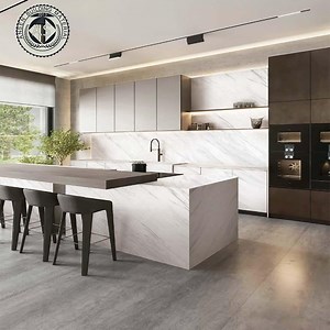 [Hot Item] Large Format Silky Finish Porcelain Slab Tile Worktops Sintered Stone Kitchen Countertop
