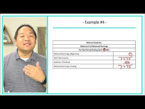 Financial Accounting - Lesson 3.16 - Example 4 - Preparing the Statement of Retained Earnings