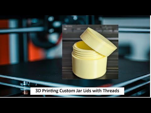 3D Printing Custom Jar Lids with Threads | SolidWorks Tutorial + Bambu Studio Slicing