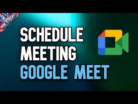 Schedule Meeting on Google Meet