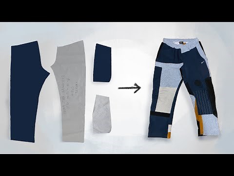 rugged patchwork pants guide **from old sweats**