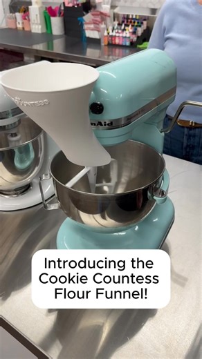 2.8M views · 10K reactions | The reviews are in!! ⭐️⭐️⭐️⭐️⭐️ We’re thrilled so many of you are loving your Countess Flour Funnel™️ If you haven’t tried it yet, what are you waiting for?! | The Cookie Countess | Facebook