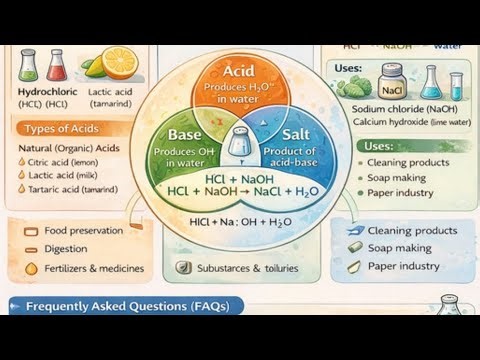 Acid, Base, Salt #chemistry #education