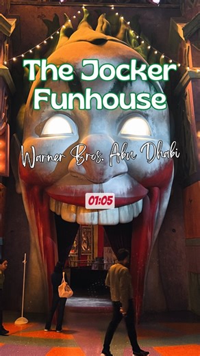 The Joker Funhouse at Warner Bros. World Abu Dhabi. What have we gotten ourselves into… and is there an exit?! 😅 #thejoker #gothamcity #warnerbrosabudhabi #warnerbros #abudhabi #uae #travel #travelaroundtheworld | Petya Stratieva