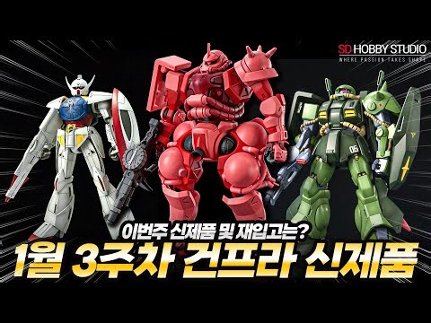 3rd week of January 2026 Gundam, Gunpr restock expected list