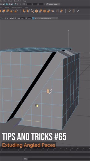 TGH Learnings on Instagram: "Extrude Angled Faces Correctly in Maya Ever extrude a face and it goes in the wrong direction? Here’s the proper way to extrude while keeping the same face angle 👇 ✨ Correct Workflow: • Select the angled face • Press Q (Select Tool) • Use Smart Extrude • The extrusion follows the face’s original angle perfectly ✔️ Small shortcut, big accuracy boost 🔥 📌 Save this post — super useful for hard-surface modeling. 👉 Follow TGH Learnings for more quick Maya modeling tip