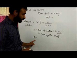 Specific rotation / formula & calculation of specific rotation by suresh sir | Optical isomerism |
