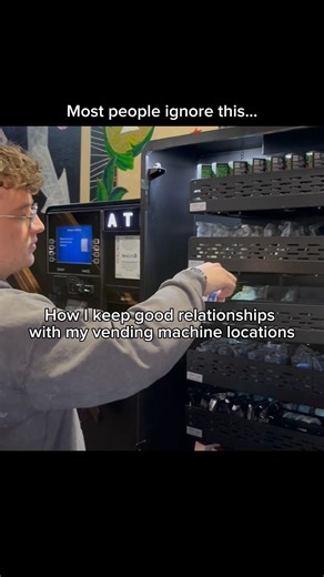 How I keep good relationships with my vending machine locations…