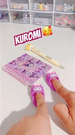 💜Kuromi slippers 🤩💝#kuromi #slippers #eraser #sanrio #pompompurin #shorts #fyp