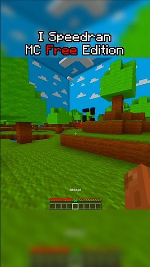 Minecraft Free Edition Speedrun