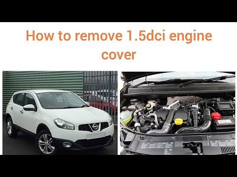How to remove plastic engine cover on 1.5 dCi engine in Nissan & Renault Cars