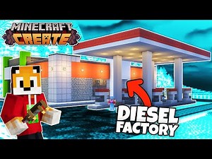I built a HUGE DIESEL FACTORY in Minecraft Create Mod