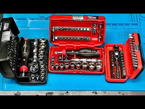 CRAFTSMAN V-SERIES - 1/4-in Drive Metric & SAE Shallow Socket Sets (38-Pieces) VS ICON