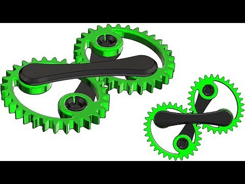 SolidWorks eq Tutorial # 296: oval /elliptical gears (gear involute equation )
