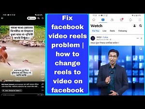 Fix facebook video reels problem | how to change reels to video on facebook all video reels problem