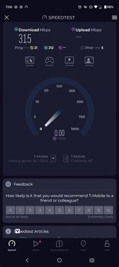 T-Mobile Home Internet Speed Test and
