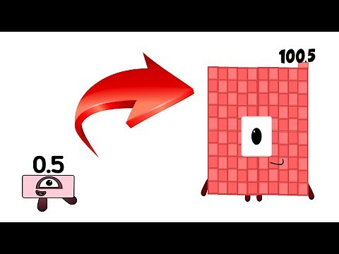 Numberblocks Band halves 0.5 to 100.5