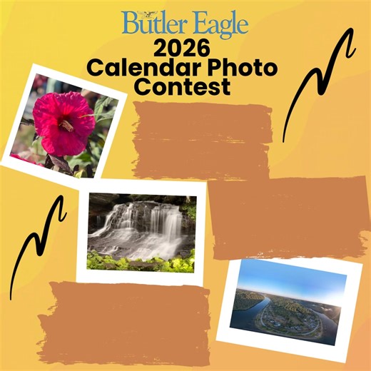 The Butler Eagle Newspaper publishes a yearly calendar with images from amateur photographers in the area. Send us your High-Resolution Landscape photos, which may appear in the 2026 Calendar. Click the link for more information: https://buff.ly/XfcJF7Z | Butler Eagle