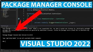 How To Open Package Manager Console in Visual Studio 2022