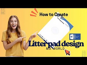 How to Create Letter Pad Design in MS Word | Professional Letterhead Tutorial