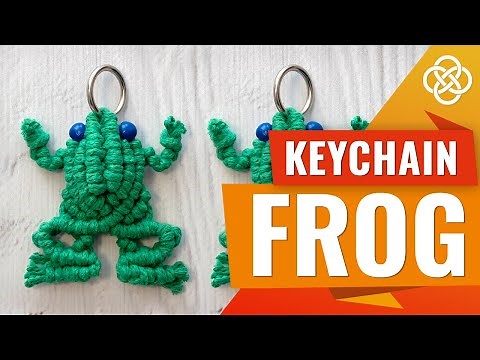Macrame Frog Keychain Tutorial for Beginners| Macrame Keychain | Macrame Frog Tutorial