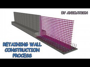 Retaining Wall Construction process by Animation