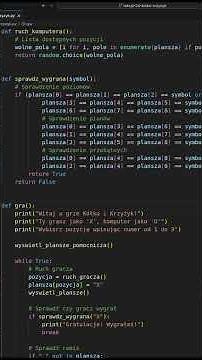 #4 Kółko i Krzyżyk w Pythonie
