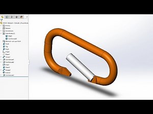 Spring Snap Hook Design | Solidworks Hook Design | Solidworks 2020 tutorial for beginners