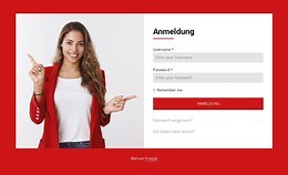 Login-Formular Split-Design – CSS-Vorlage von Nicepage