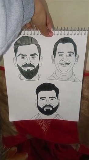 YOUR FAVOURITE CRICKETER IN ONE FRAME#subscribe #sketch