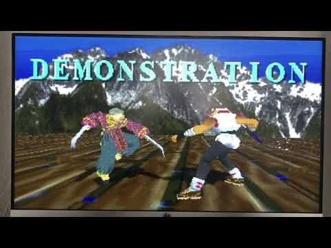 Battre Arena Toshinden AmigaOS4 with DOSBox enhanced with shaders