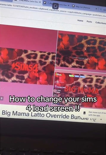How to change your sims 4 load screen and the bundle is found on pinterest!!! #sims4#loadscreen