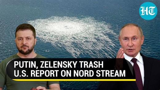 The mystery over #NordStream sabotage still remains unsolved. Both Russia and Ukraine have rubbished a New York Times report which, citing U.S. officials, blamed a pro-Ukraine group for the explosions that damaged the pipelines. Watch this video for details. | Hindustan Times