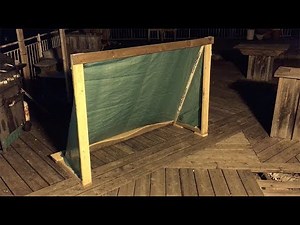 How To: Make a Hockey Net out of Scrap Wood & Tarp