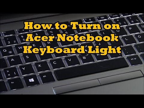 Acer keyboard light turn on and off How to turn on keyboard backlight Acer Aspire Swift Nitro Spin