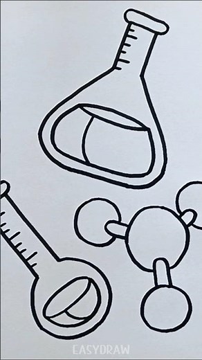 How to draw a LABORATORY KIT - SCIENCE LAB │ EASY #shorts #drawing #science #easydrawing #chemistry